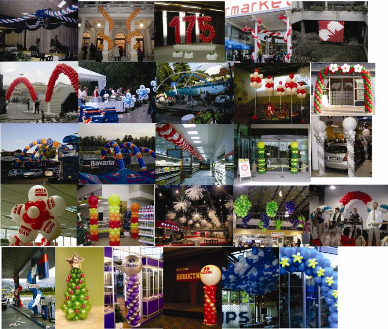 Oglas - KURS DEKORACIJE BALONIMA, tečaj, obuka, prodaja opreme, baloni ...